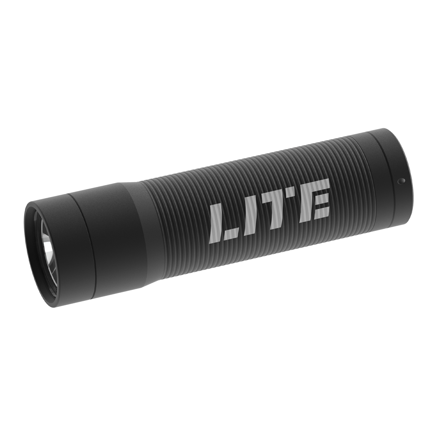 Small LED flashlight with wrist strap in sales display