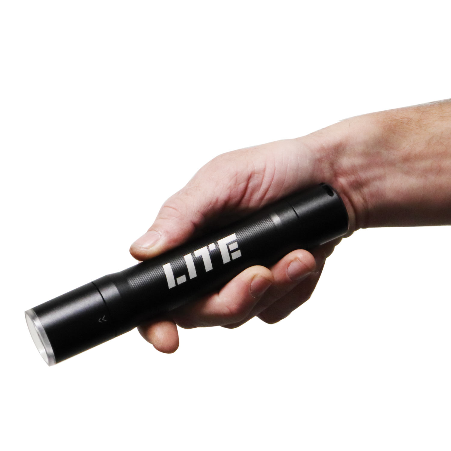 LED torch flashlight with 400 lumen and batteries