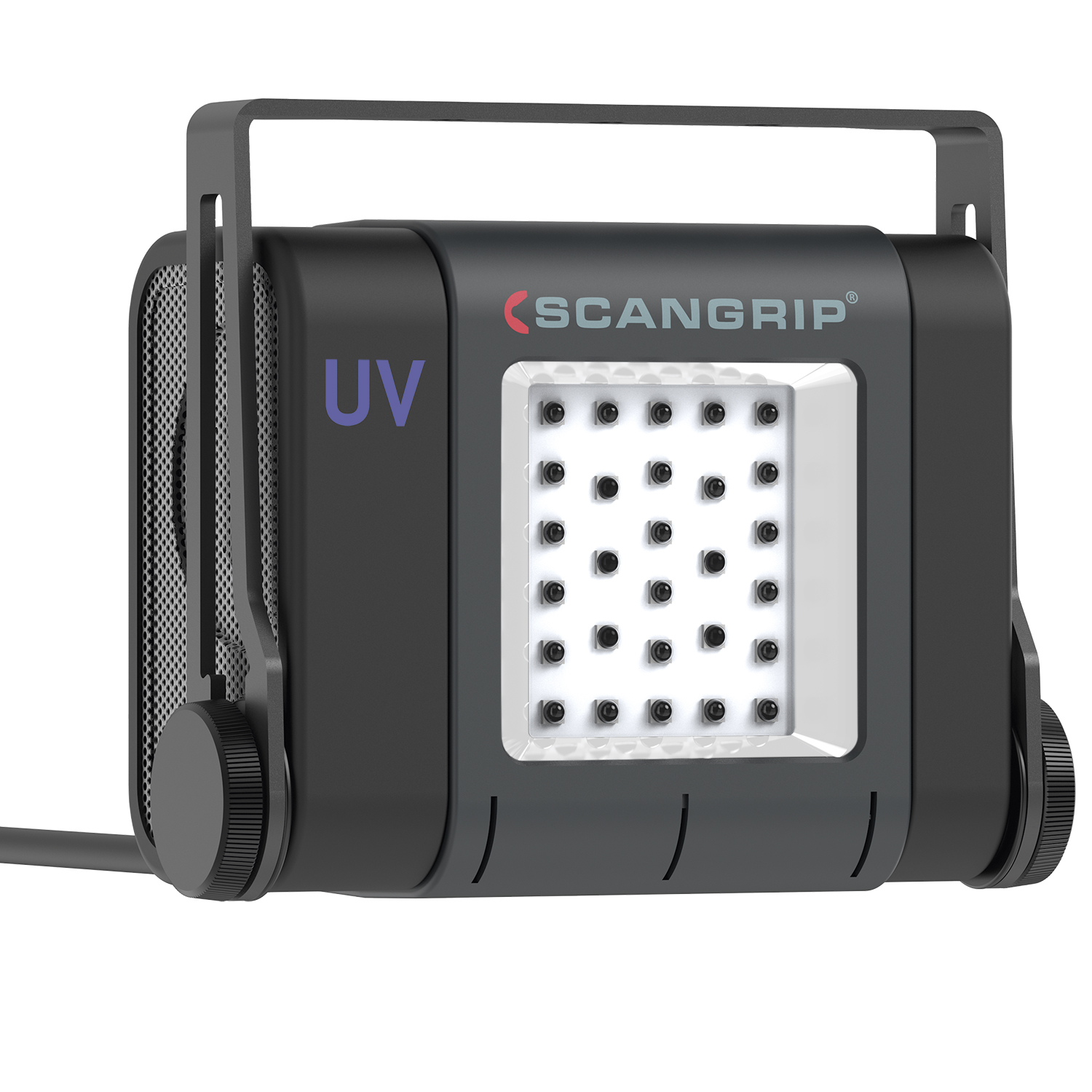 Extremely powerful LED work light for UV curing of large areas