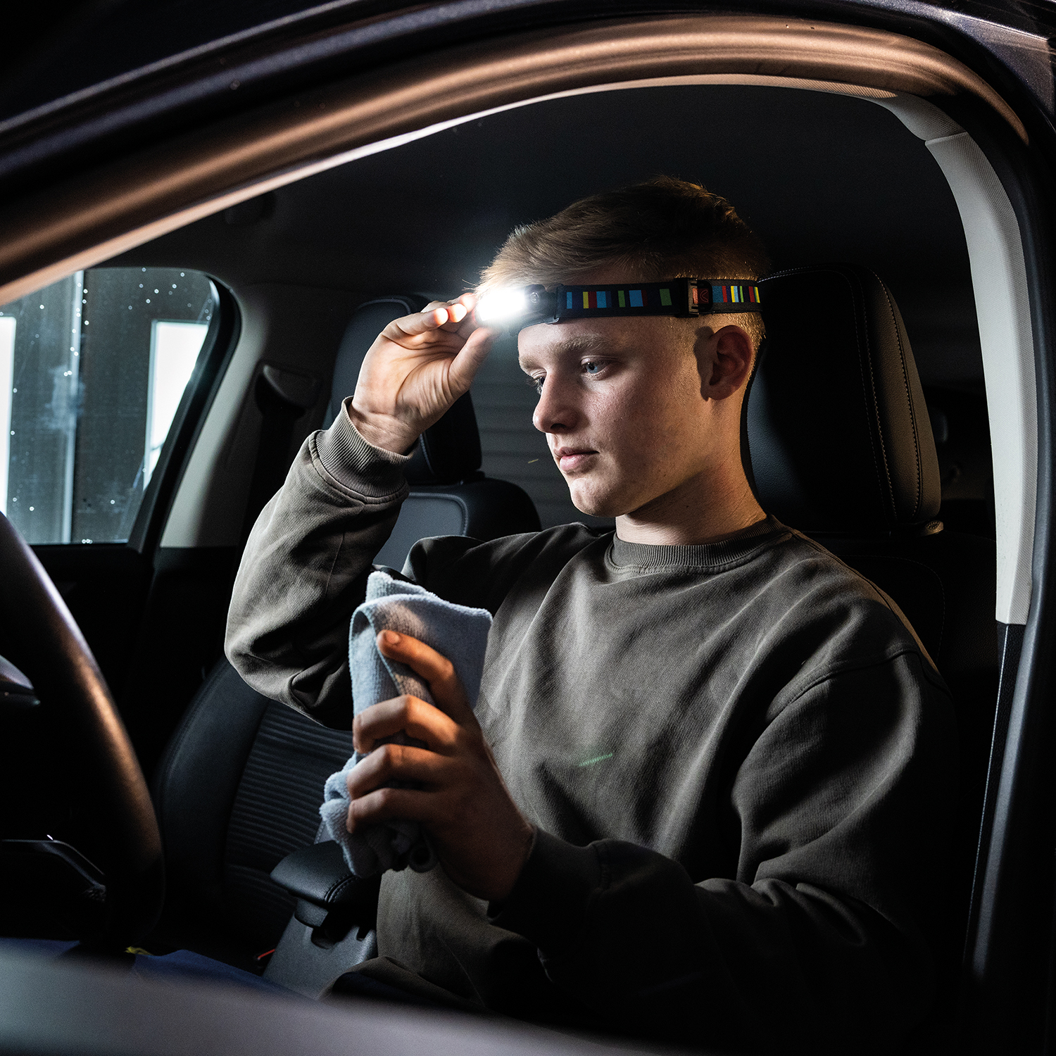Rechargeable LED headlamp and penlight in one