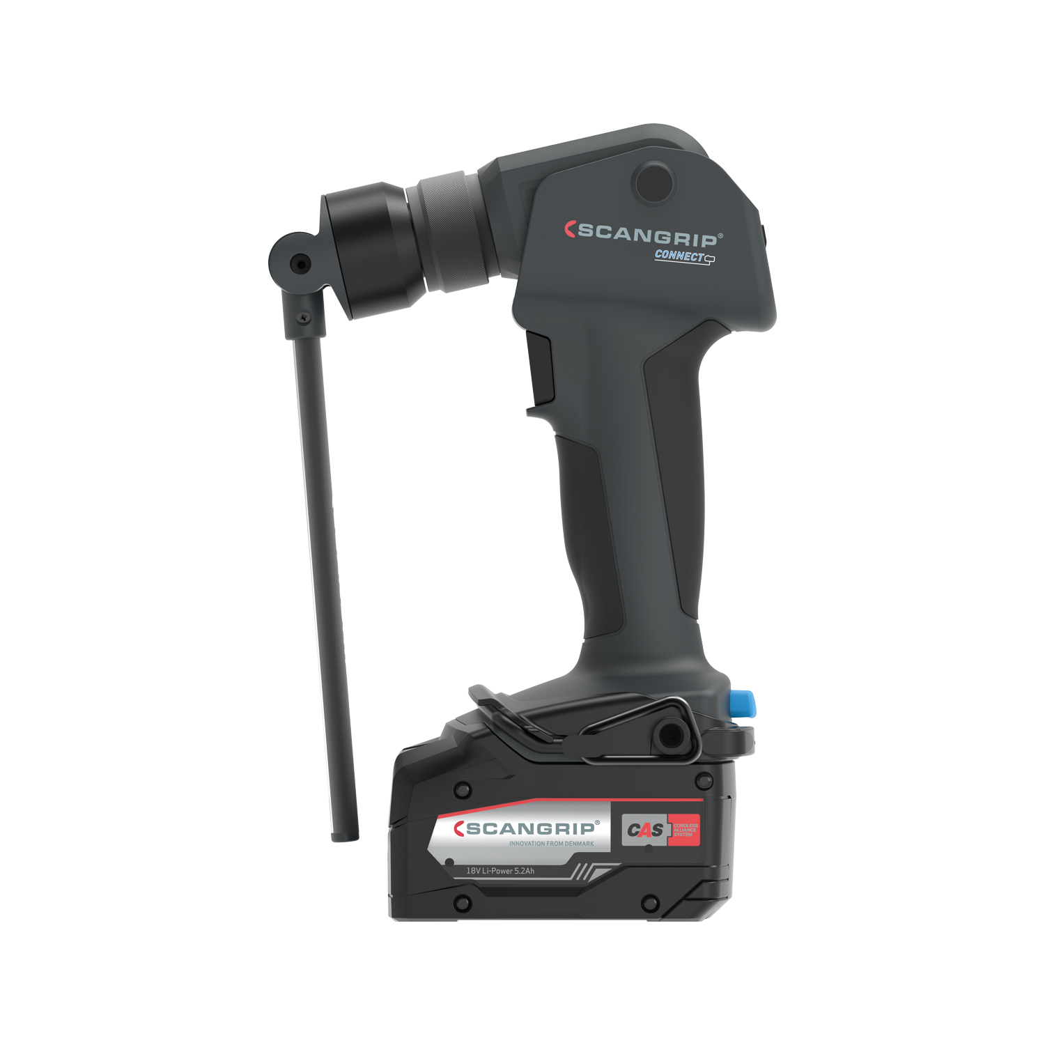 Hand-held work light with 750 lumen flex head light