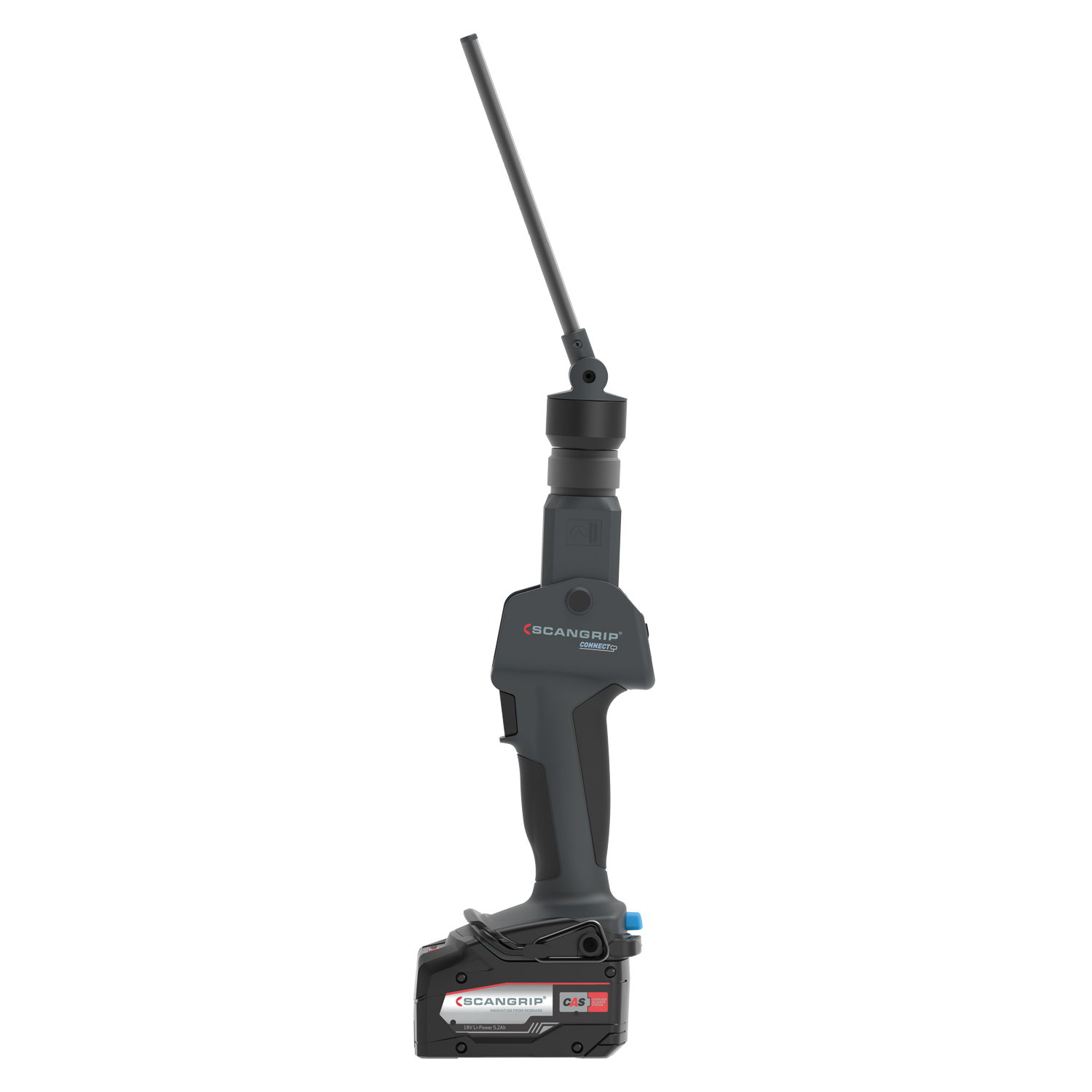 Hand-held work light with 750 lumen flex head light