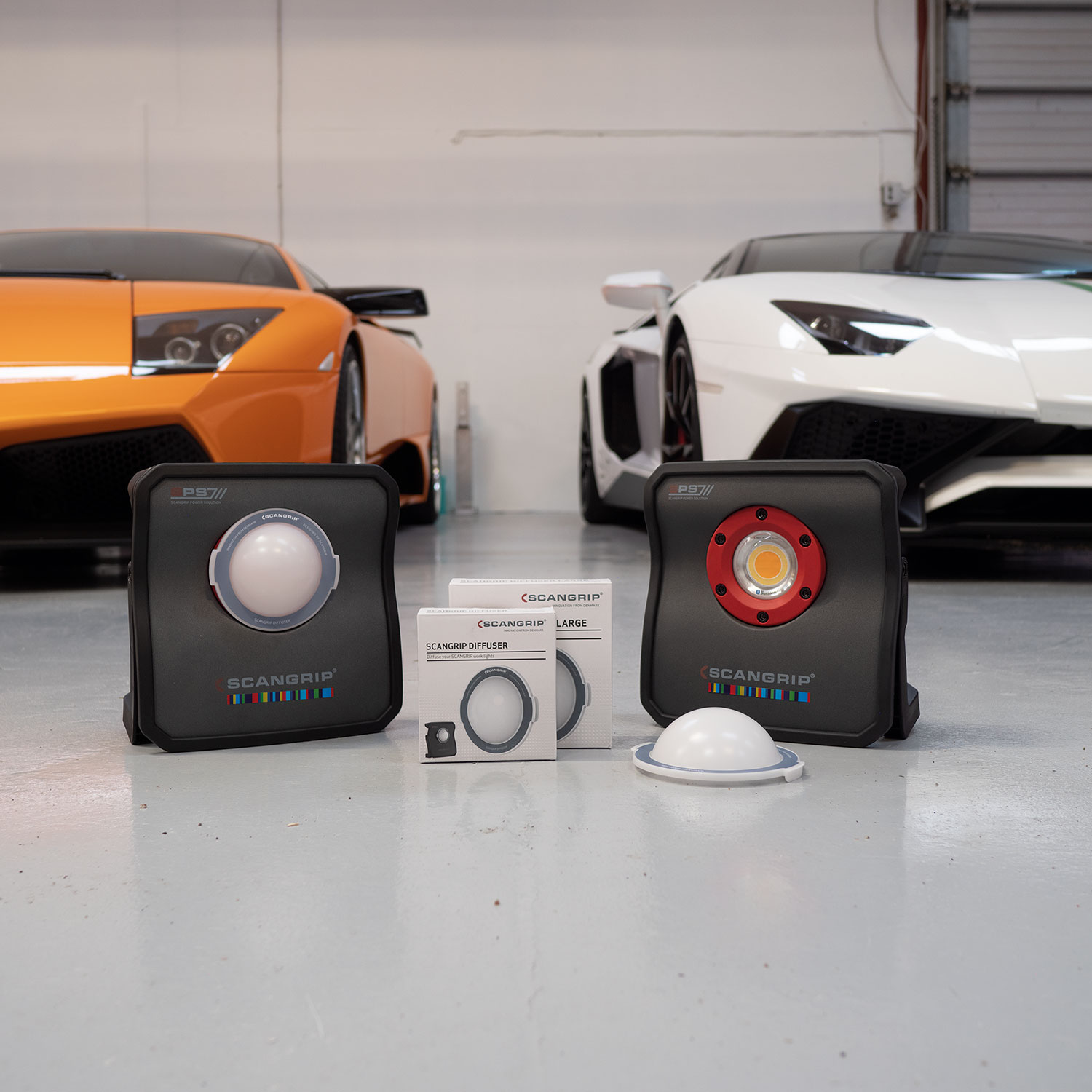 Diffuse your SCANGRIP work lights